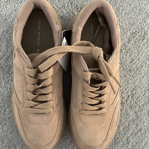 Zara | Shoes | Zara Tan Sneakers | Poshmark
